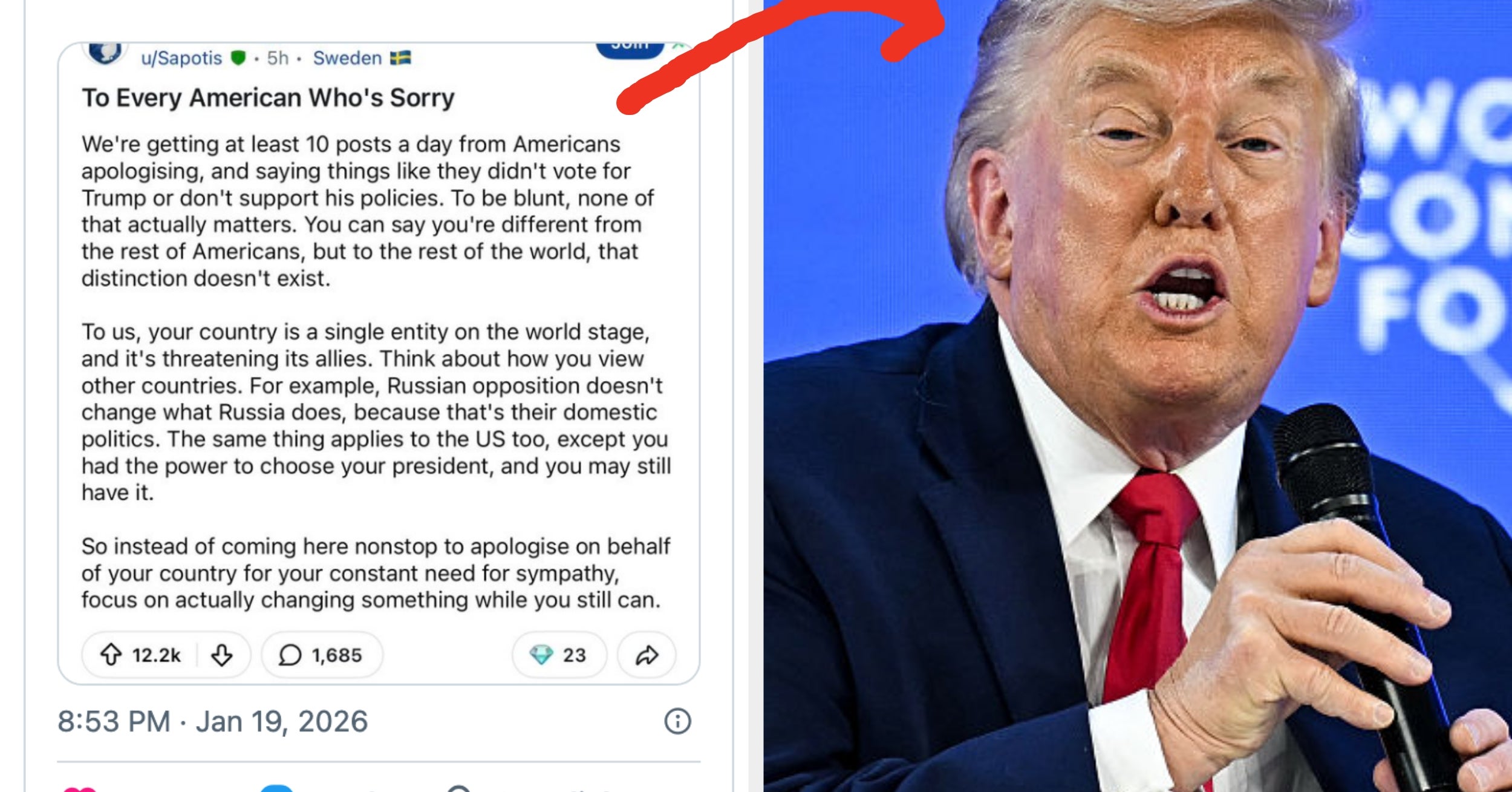 Greenland Post Criticizing Americans Goes Viral
