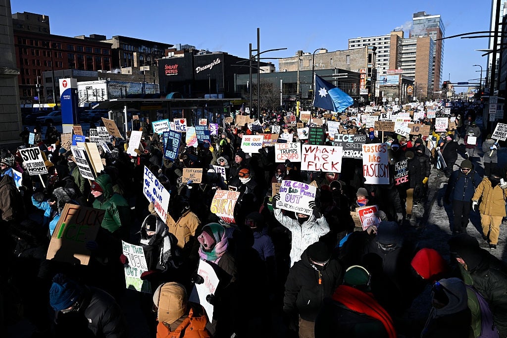 35 Unforgettable Visuals Of Anti-ICE Protesters In -10‑Degree Minnesota