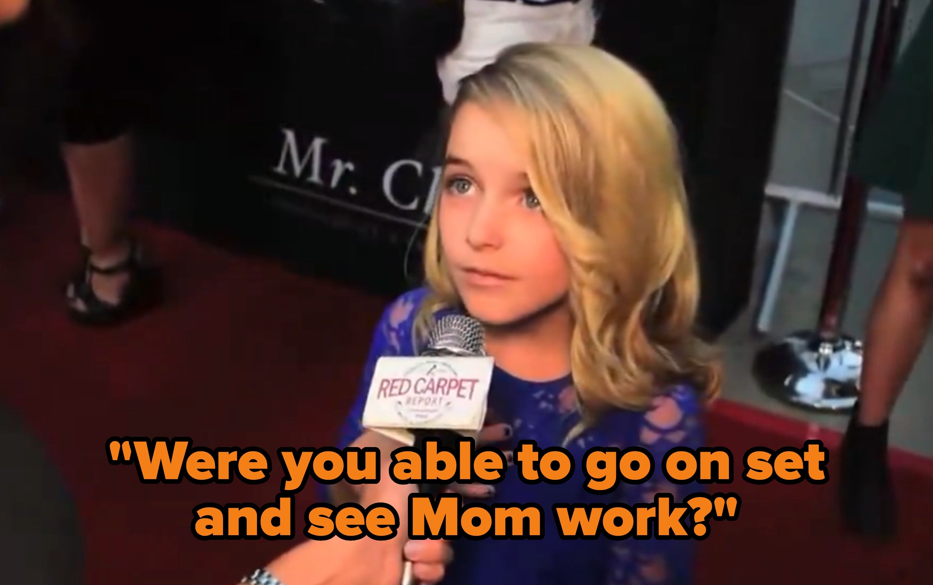 McKenna Grace Awkward Red Carpet Interview: Reacts