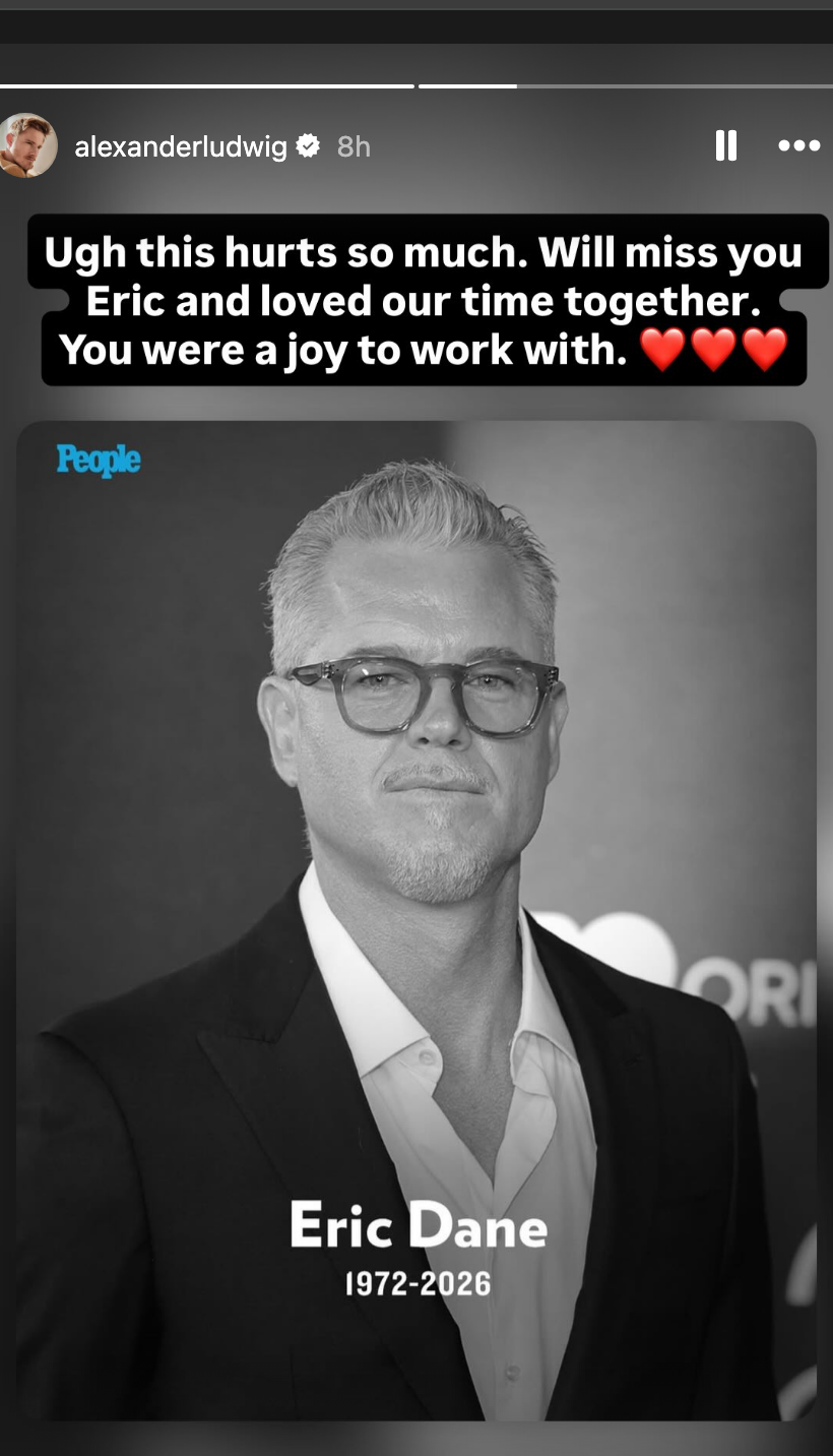Celebrities React To Eric Dane's Death, Grey's Anatomy Cast