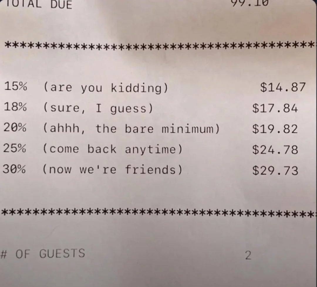 30 Photos Proving Tipping Culture Is Out Of Control
