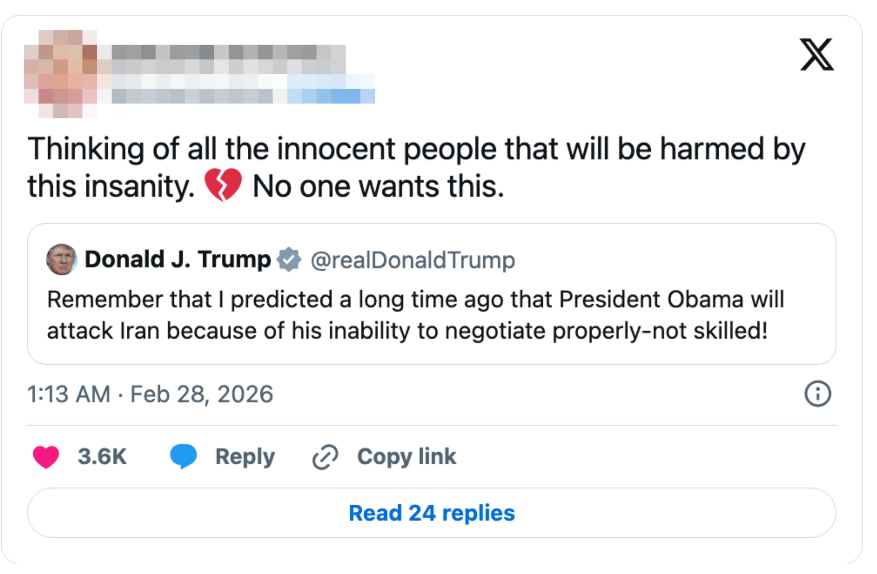 Trump's Resurfaced Tweet On US-Israel Strikes Goes Viral