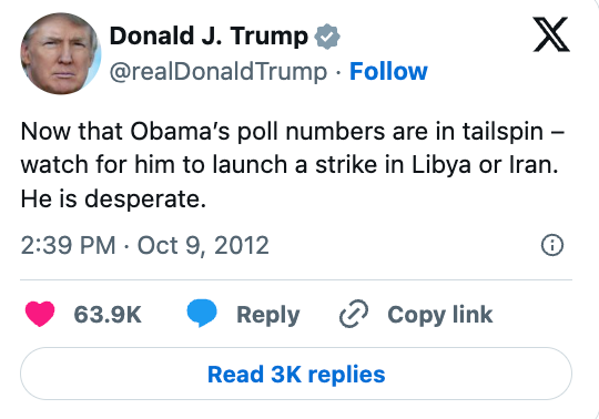 Trump Old Tweets Against War And Iran