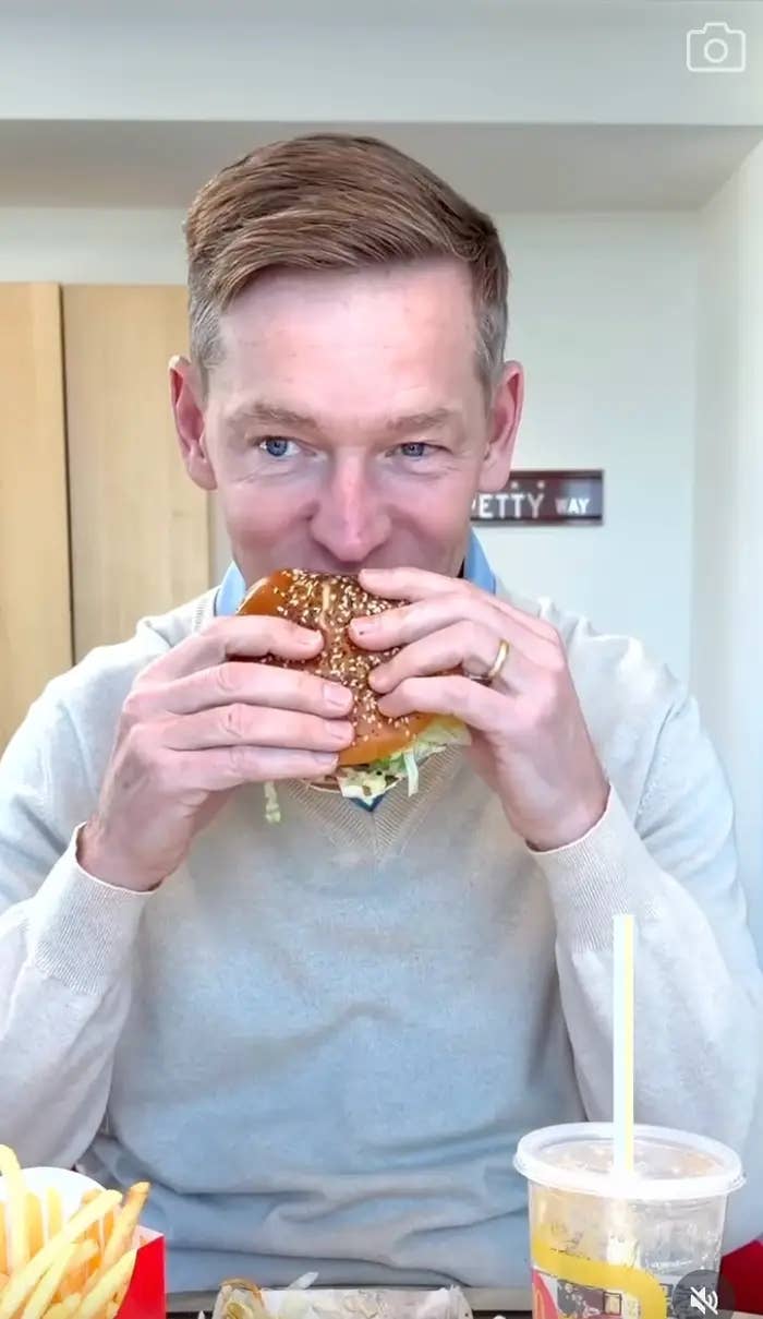McDonald's CEO Burger Taste Test