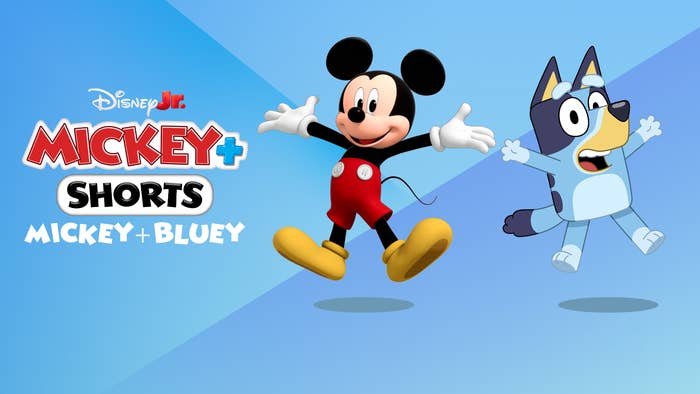 Mickey Mouse And Bluey Crossover Short “Mickey + Bluey” — Watch The ...