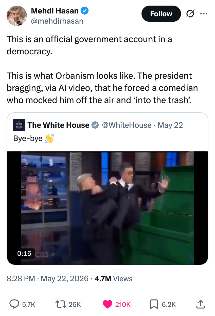 Best Political Tweets 5-26-2026