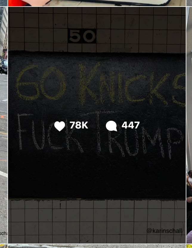 Anti-Trump Sidewalk Chalk Sign Goes Viral