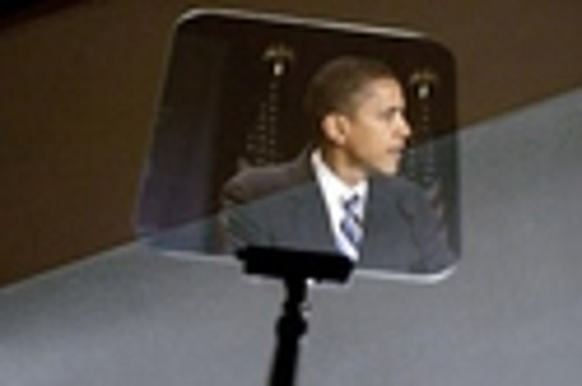 Obama And The Teleprompter