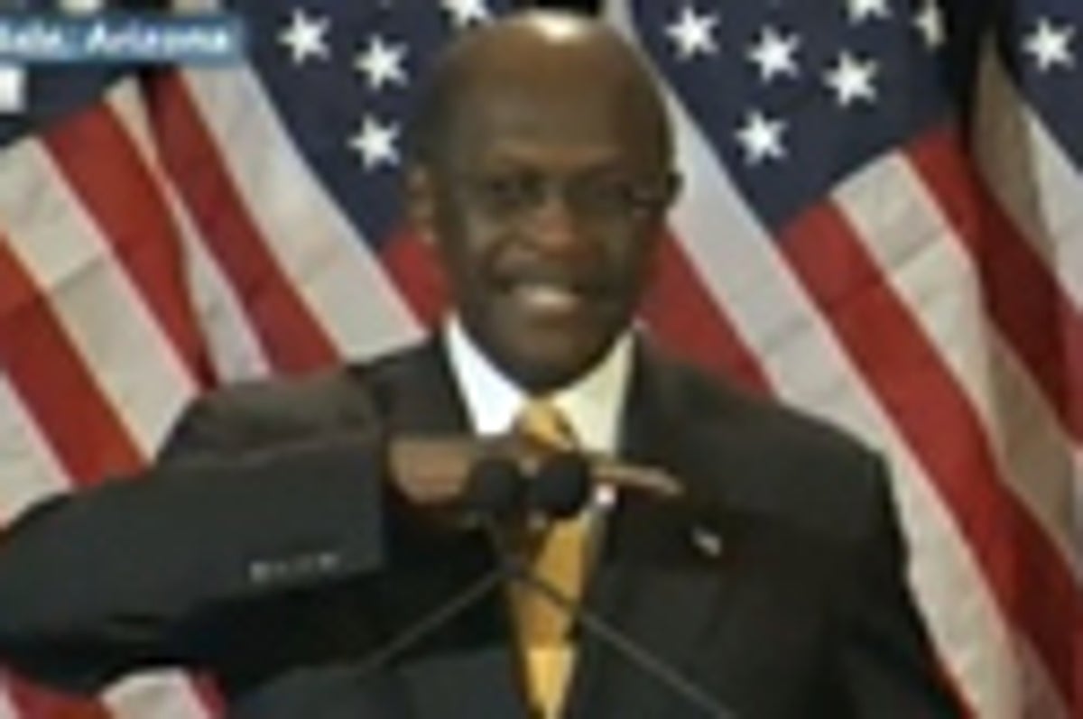 Herman Cain Demonstrates The One Thing He Remembers About Meeting Karen ...