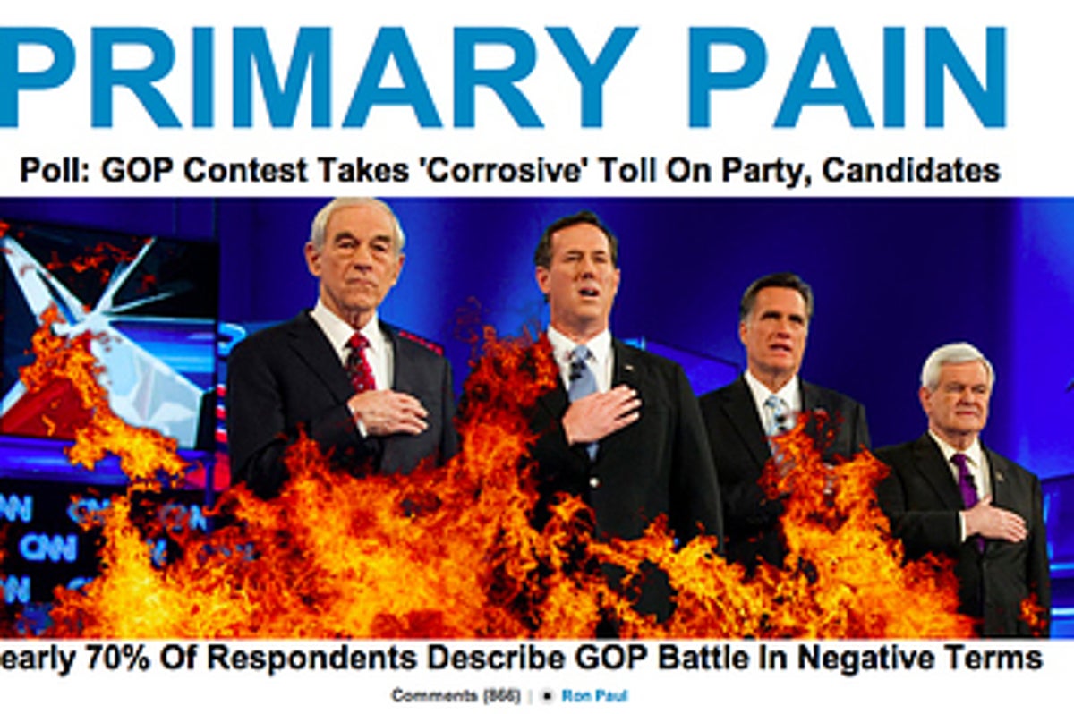 HuffPo Sets The Republican Candidates On Fire