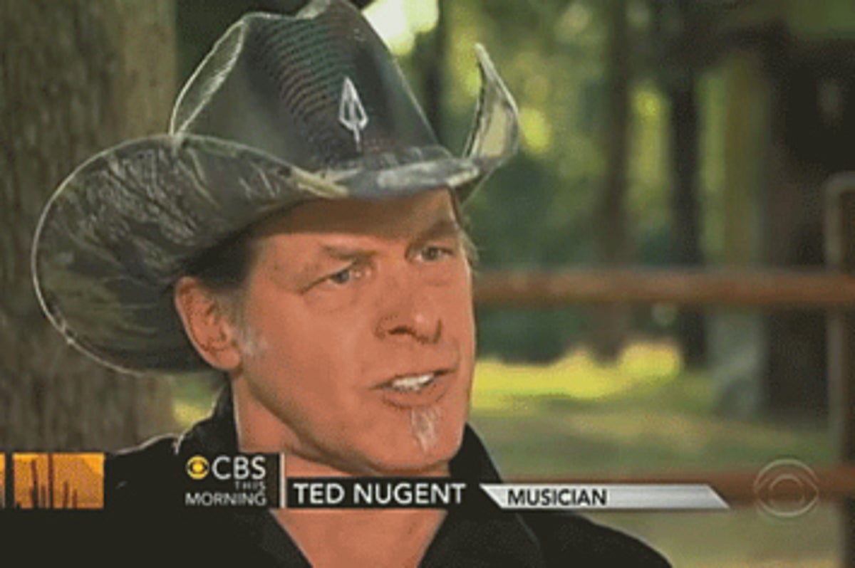 The 7 Best GIFs From Ted Nugent's CBS Freakout