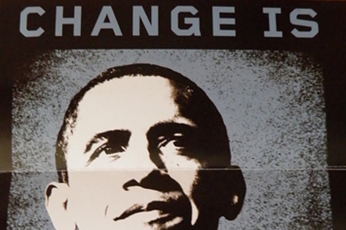 Obama's "Change Is" Poster