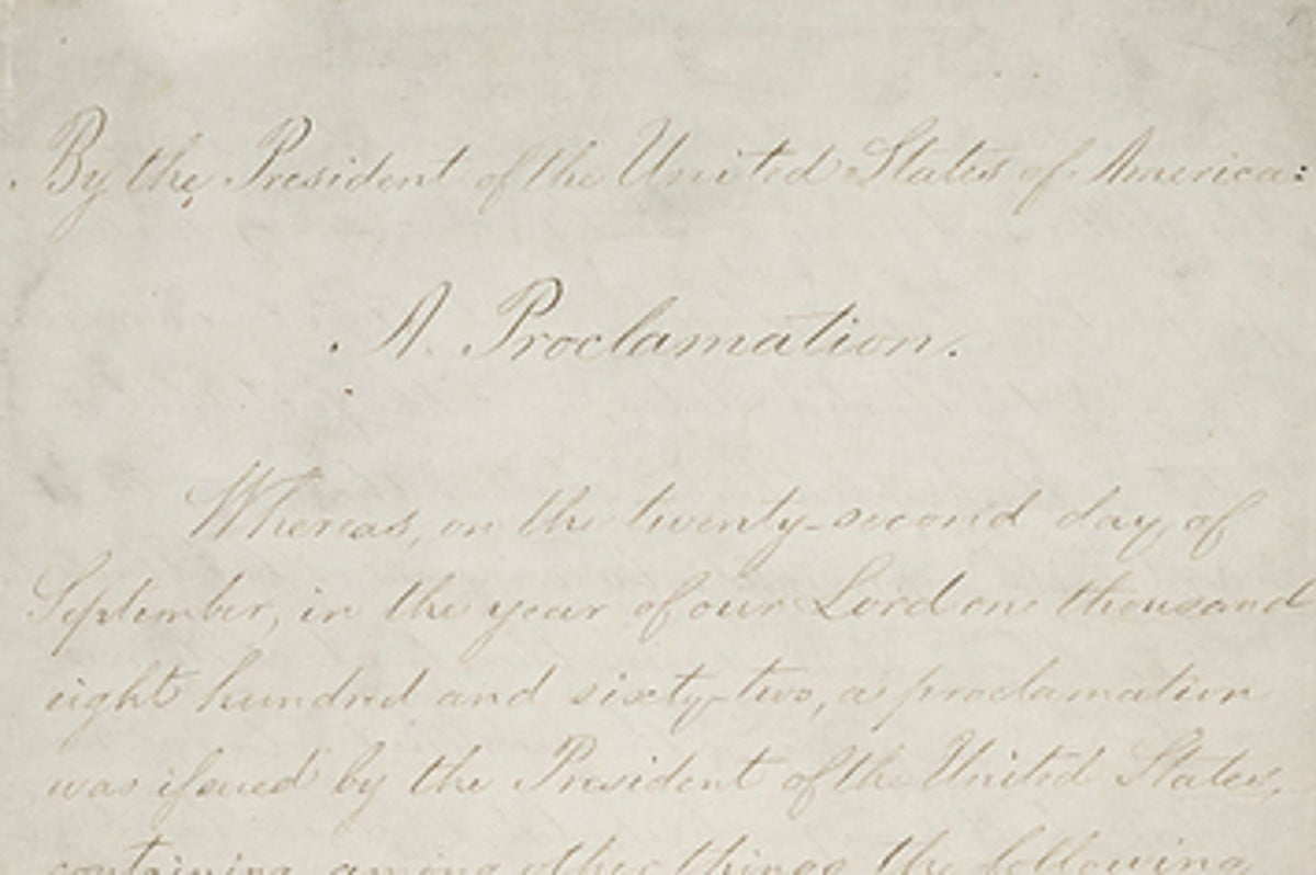 150 Years Later, Obama Marks Lincoln's Emancipation Proclamation