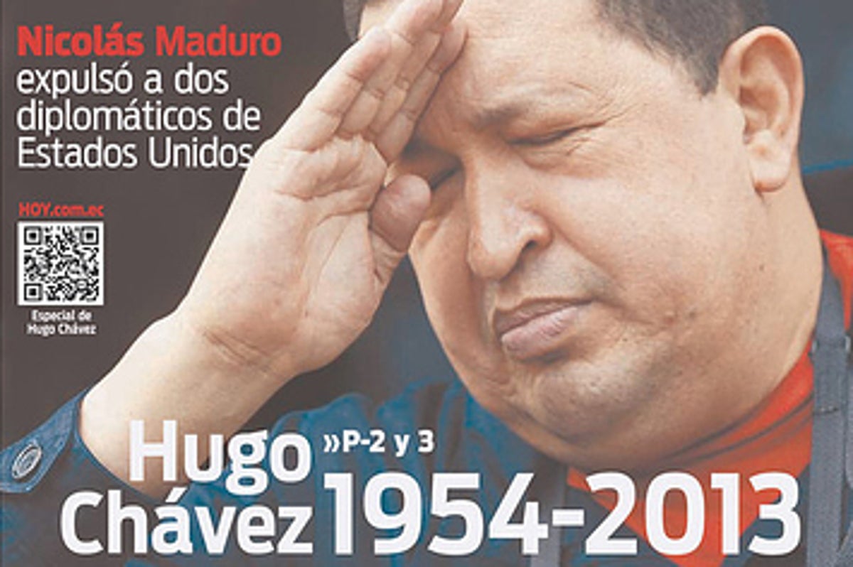Chavez Death Dominates Front Pages Around The World