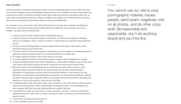 What Every Terms Of Service Should Look Like