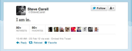 Steve Carell Is Now On Twitter