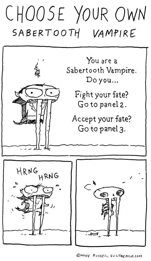 Sabertooth Vampire Is Awkwardly Adorable