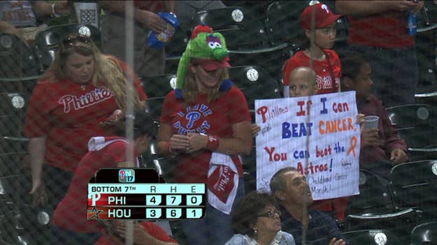 The Best Sign At A Baseball Game This Year