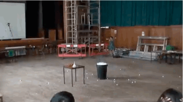 1500 Ping Pong Balls + Liquid Nitrogen + Trash Can