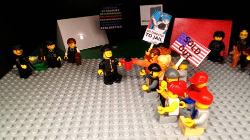 UC Davis Pepper Spray LEGO Set