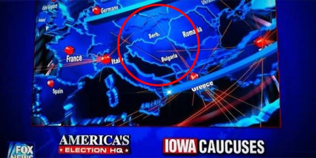 Fox News Map Leaves Out Five Countries