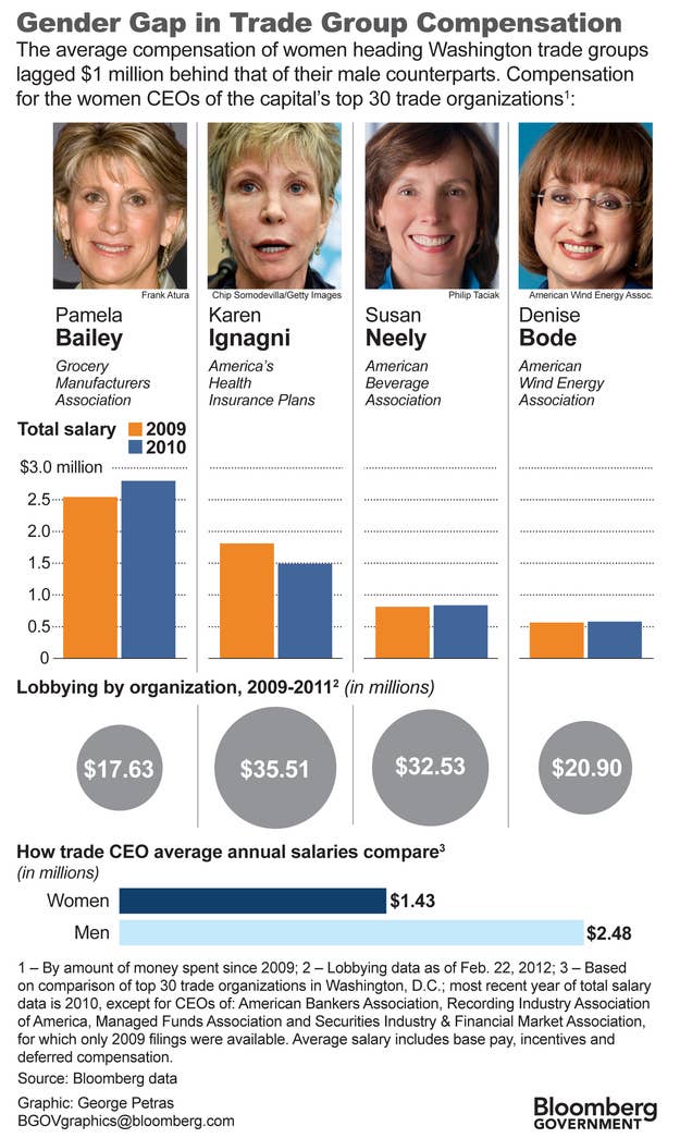 Female Lobbyist CEOs Make $1 Million Less A Year Than Males