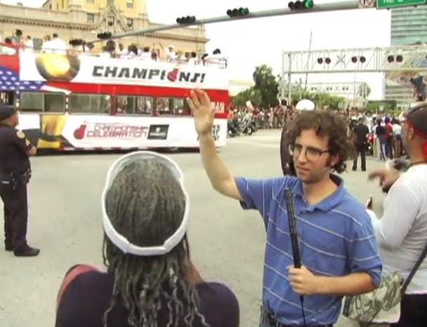 The Most Awkward Man In The World Goes To The Miami Heat Championship ...