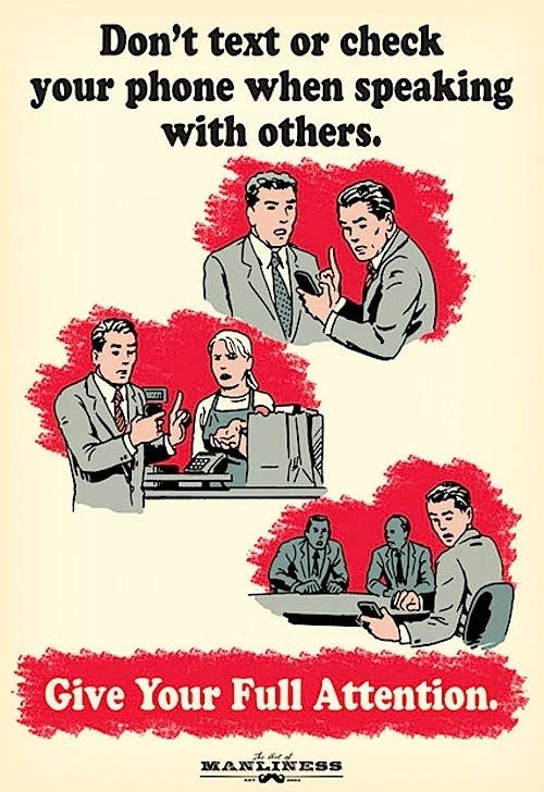 Cell Phone Etiquette Explained By Propaganda Posters
