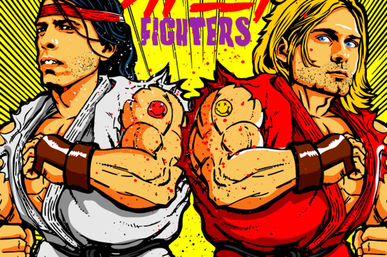7 Grunge Rock Stars Reimagined As “Street Fighter“ Characters