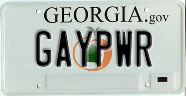 Georgia Rejected These Pro-Gay License Plates