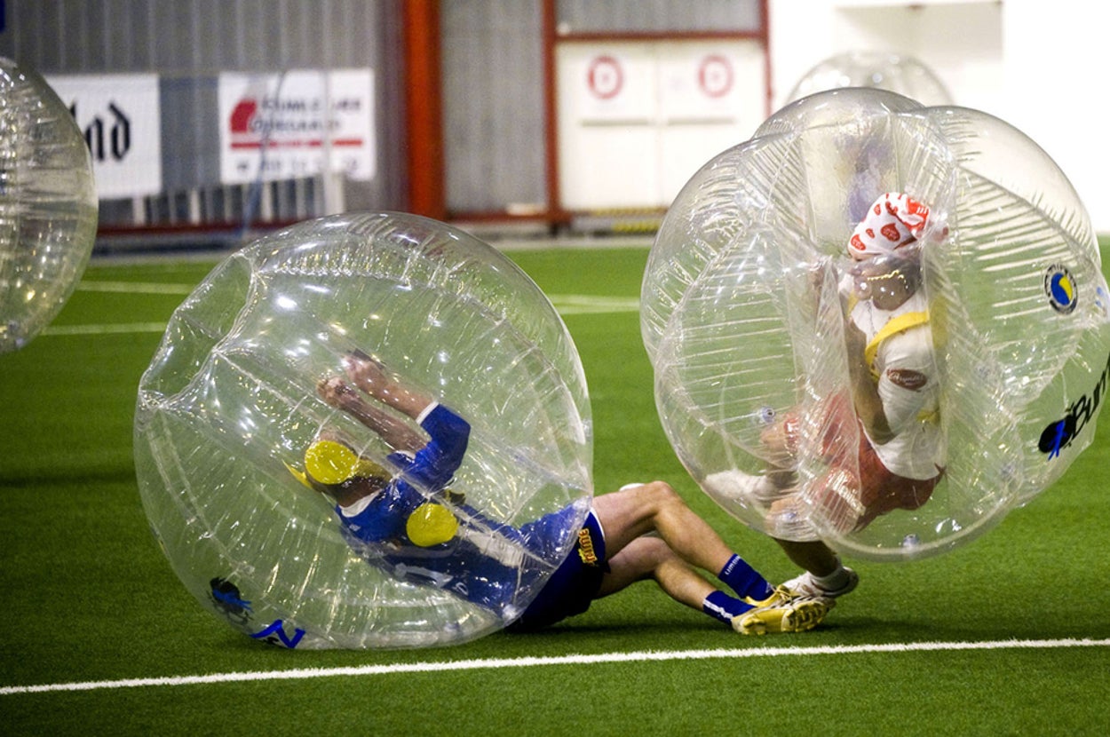 “Bubble Soccer” Brilliantly Combines Soccer And Bubble Wrap