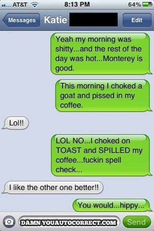 funny autocorrect texts clean