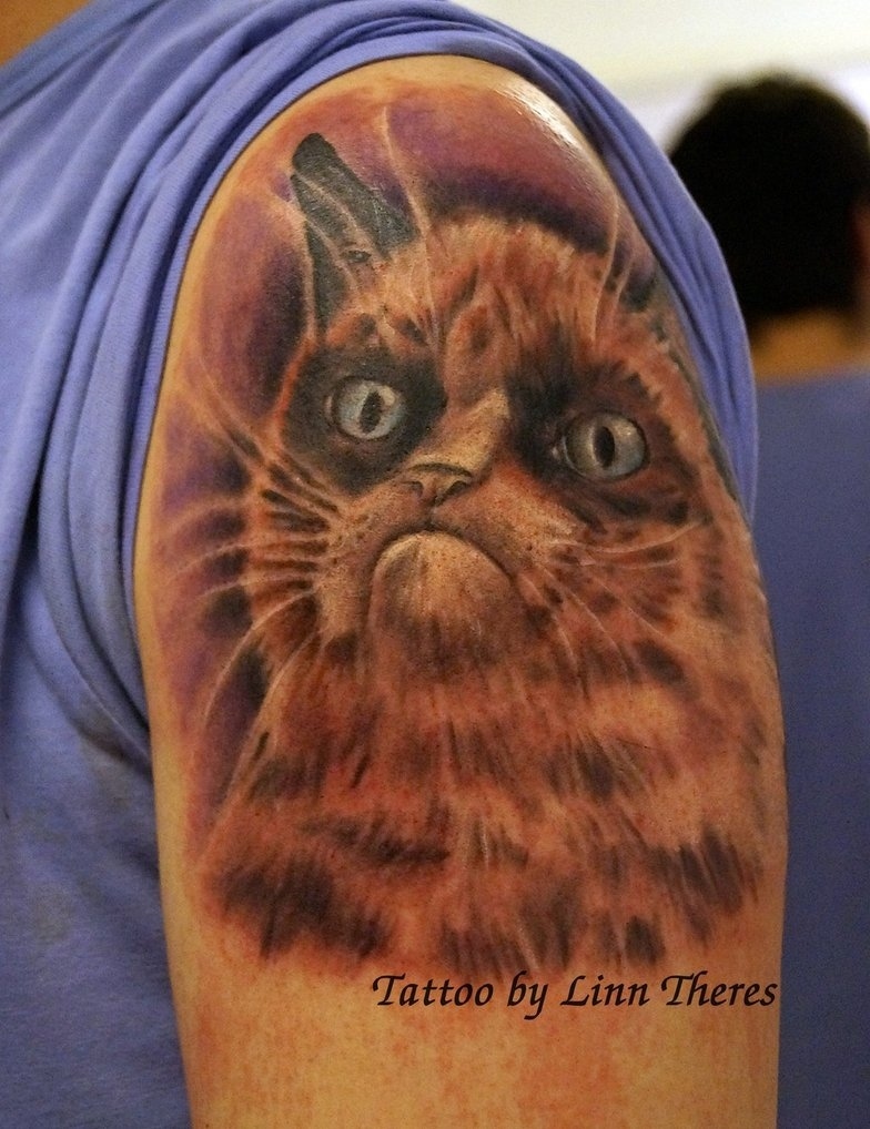 16 Outstanding Grumpy Cat Tattoos