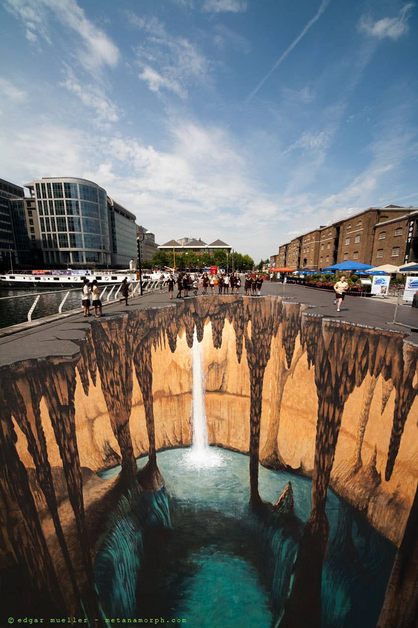 perspective sidewalk art