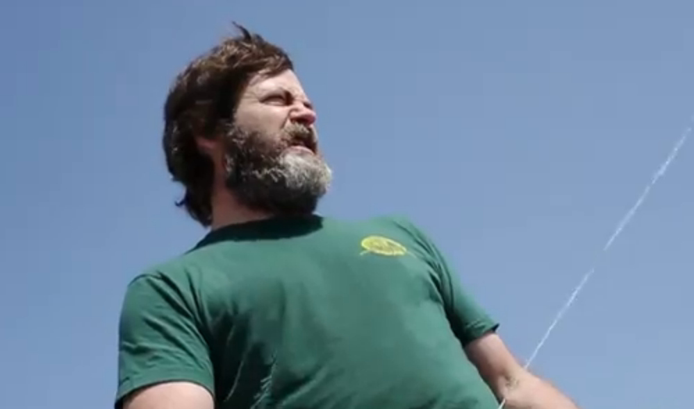 Nick Offerman Is Angry And Peeing All Over Los Angeles