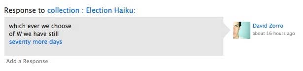 An Election Haiku for President Bush