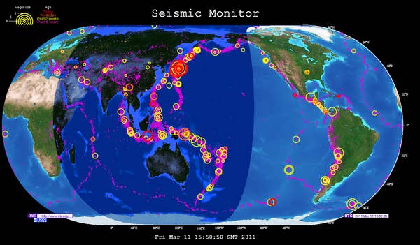 Awesome Interactive Map of Earth's Seismic Activity