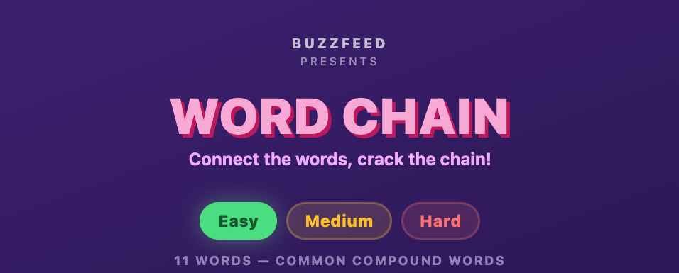 Word Chain - Play Today's Daily Word Game