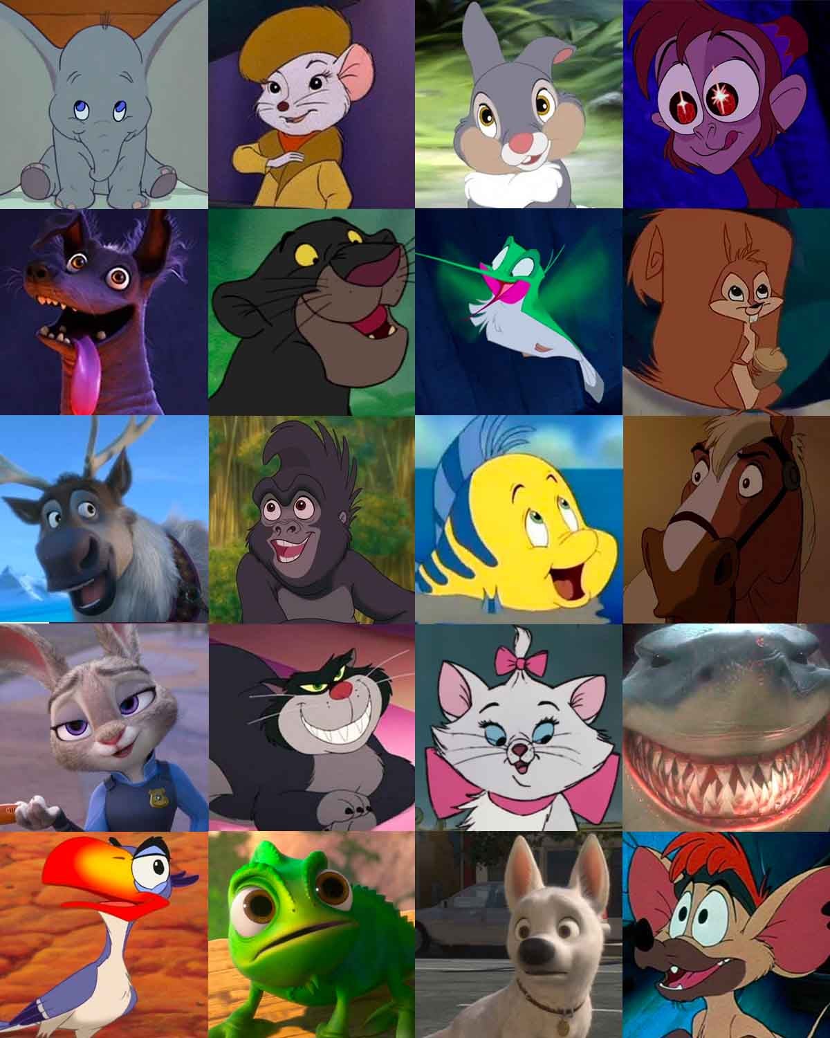 Disney Animal Characters Disney Animal Characters