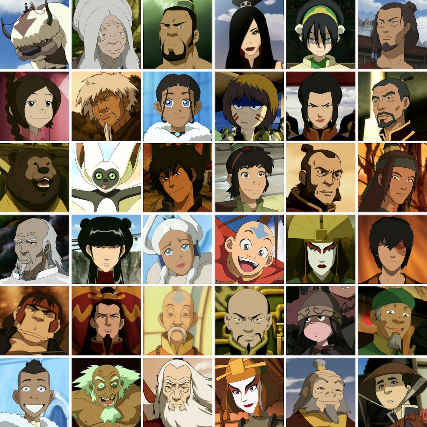 Avatar The Last Airbender Characters Names Avatar The Last Airbender Characters Names