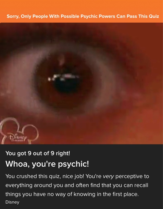 Psychic Power Test