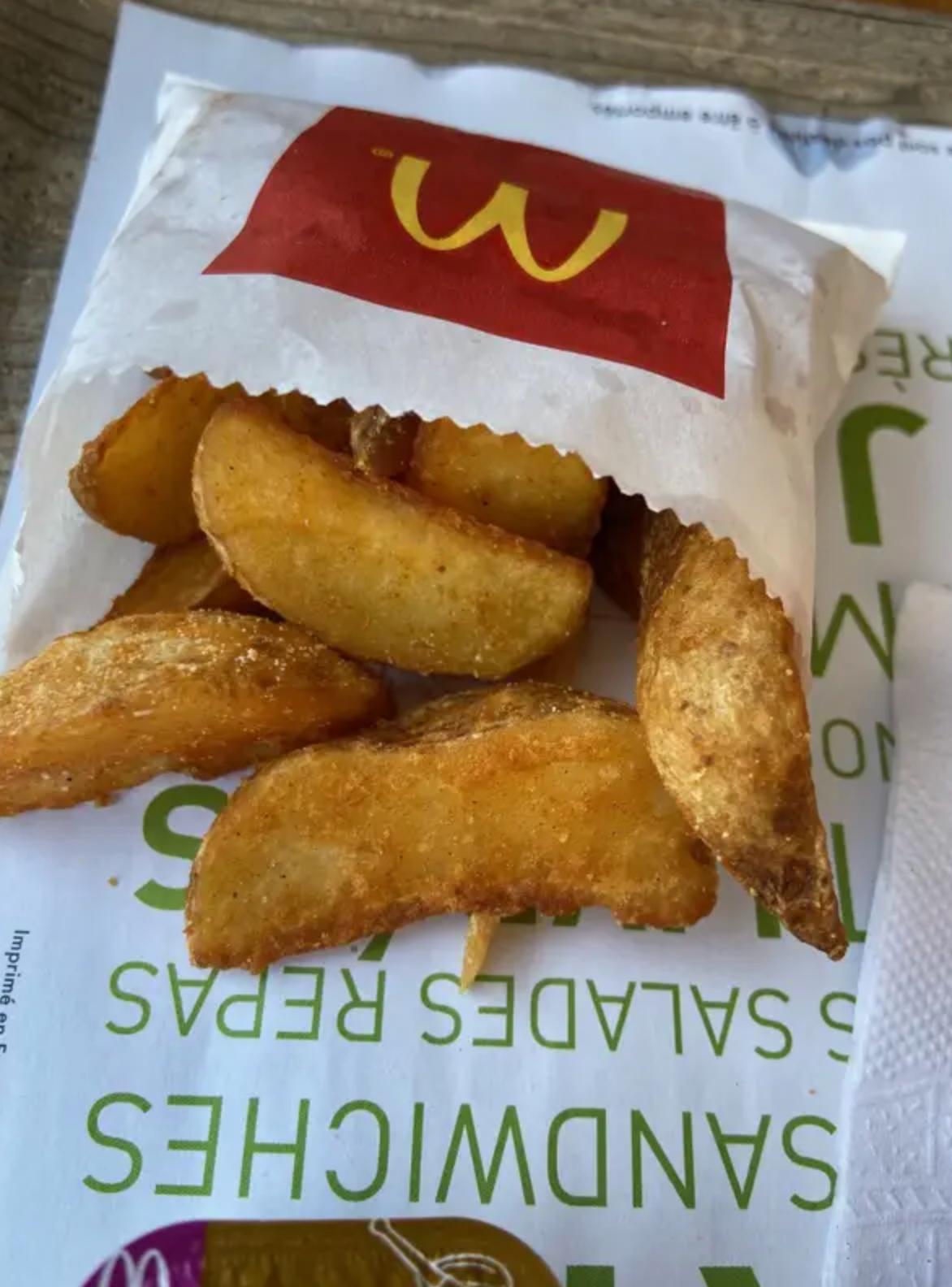 Mcdonald's france menu store