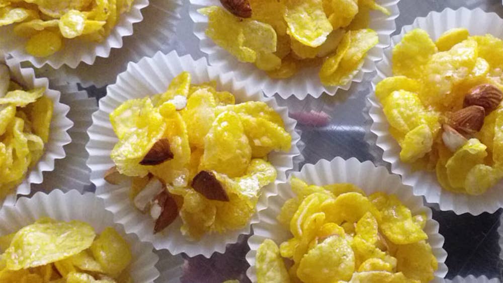 Crispy Corn Flake Cups Recipe by Tasty