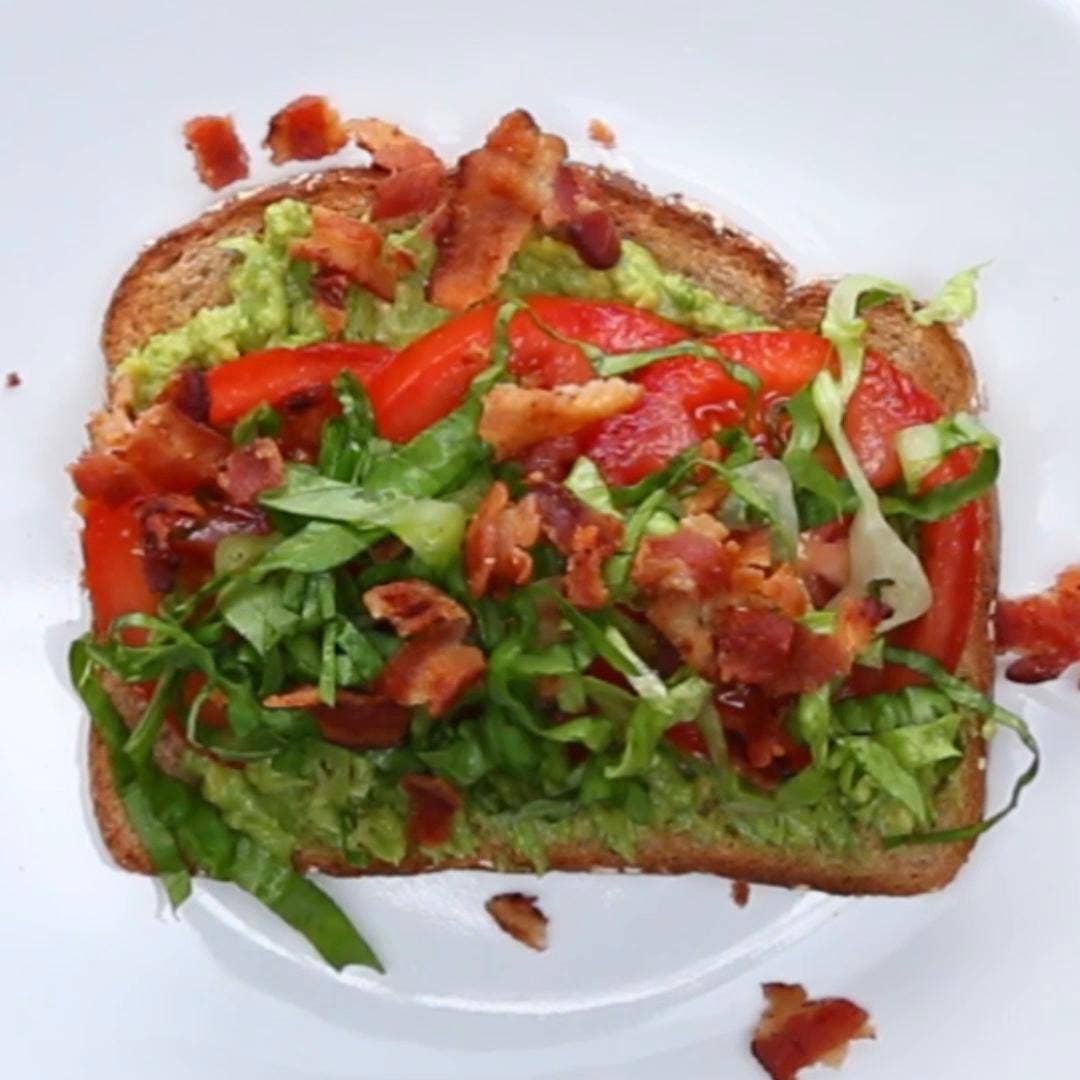 BLT Avocado Toast Recipe by Tasty