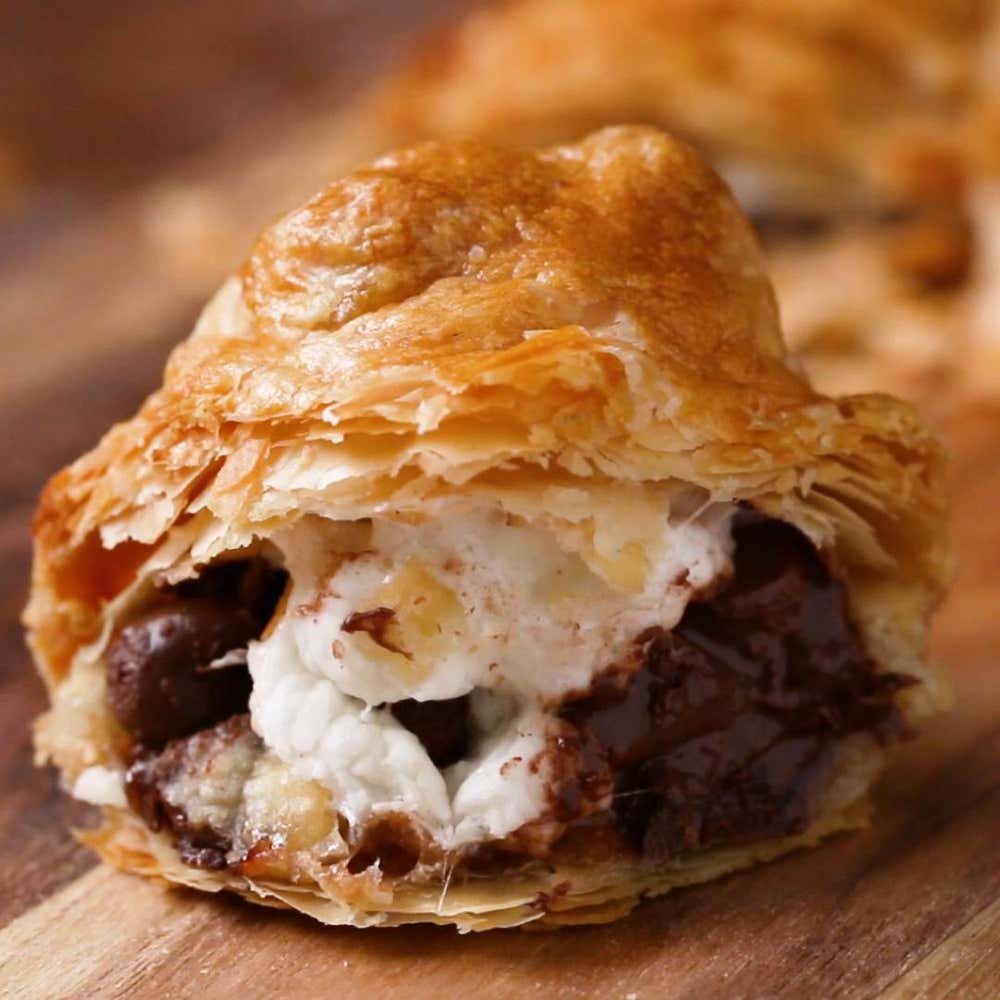 Sweet Puff Pastry Pockets Recipe by Tasty