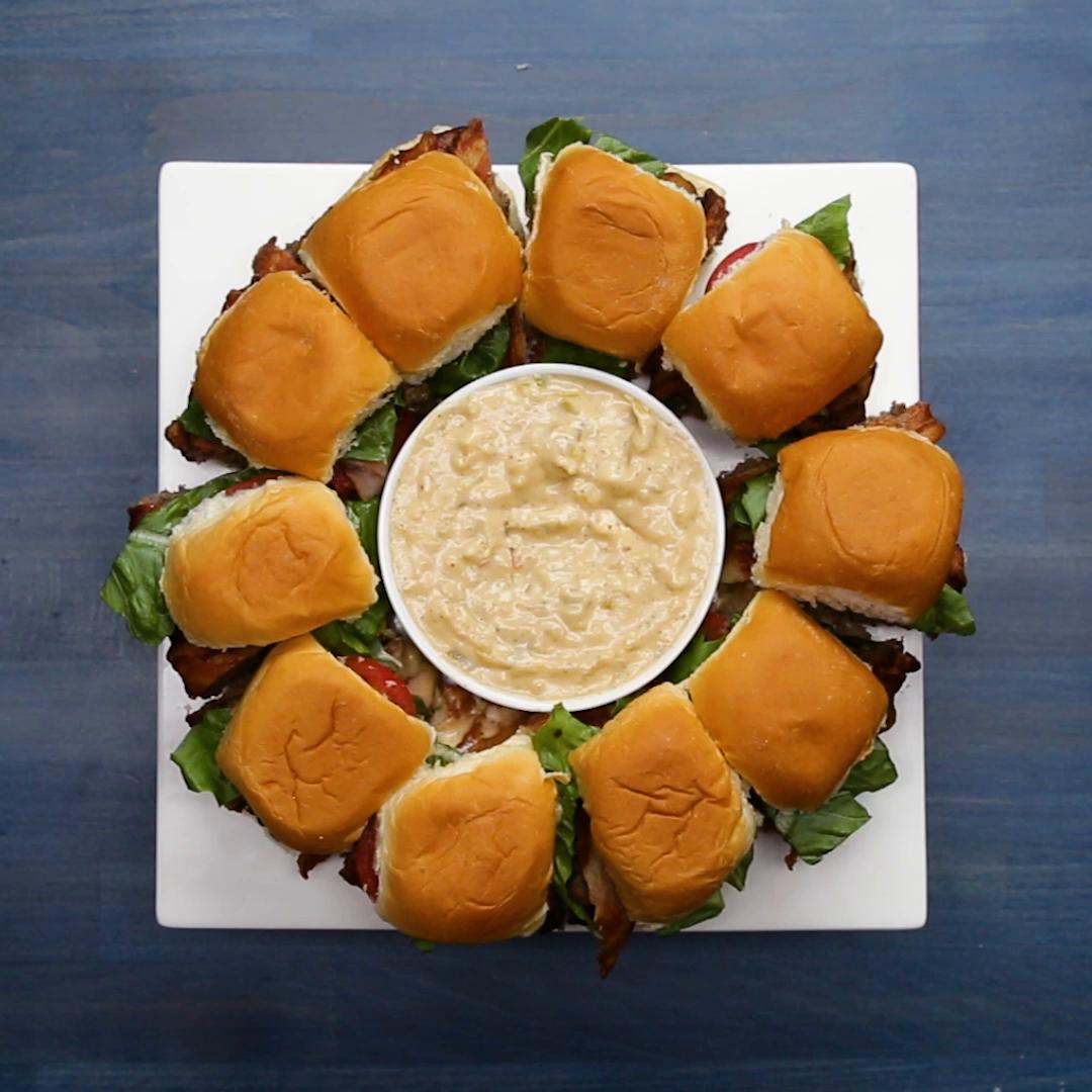 Bacon-Wrapped Burger Ring Recipe by Tasty