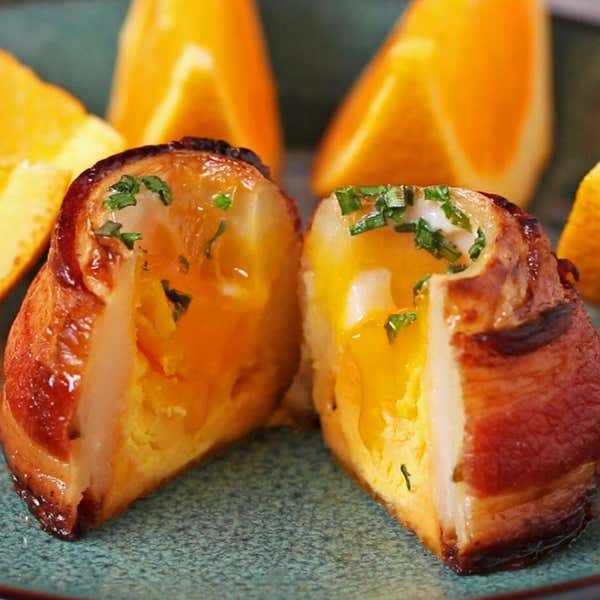 Ham & Cheese Egg Dippers Recipe by Tasty