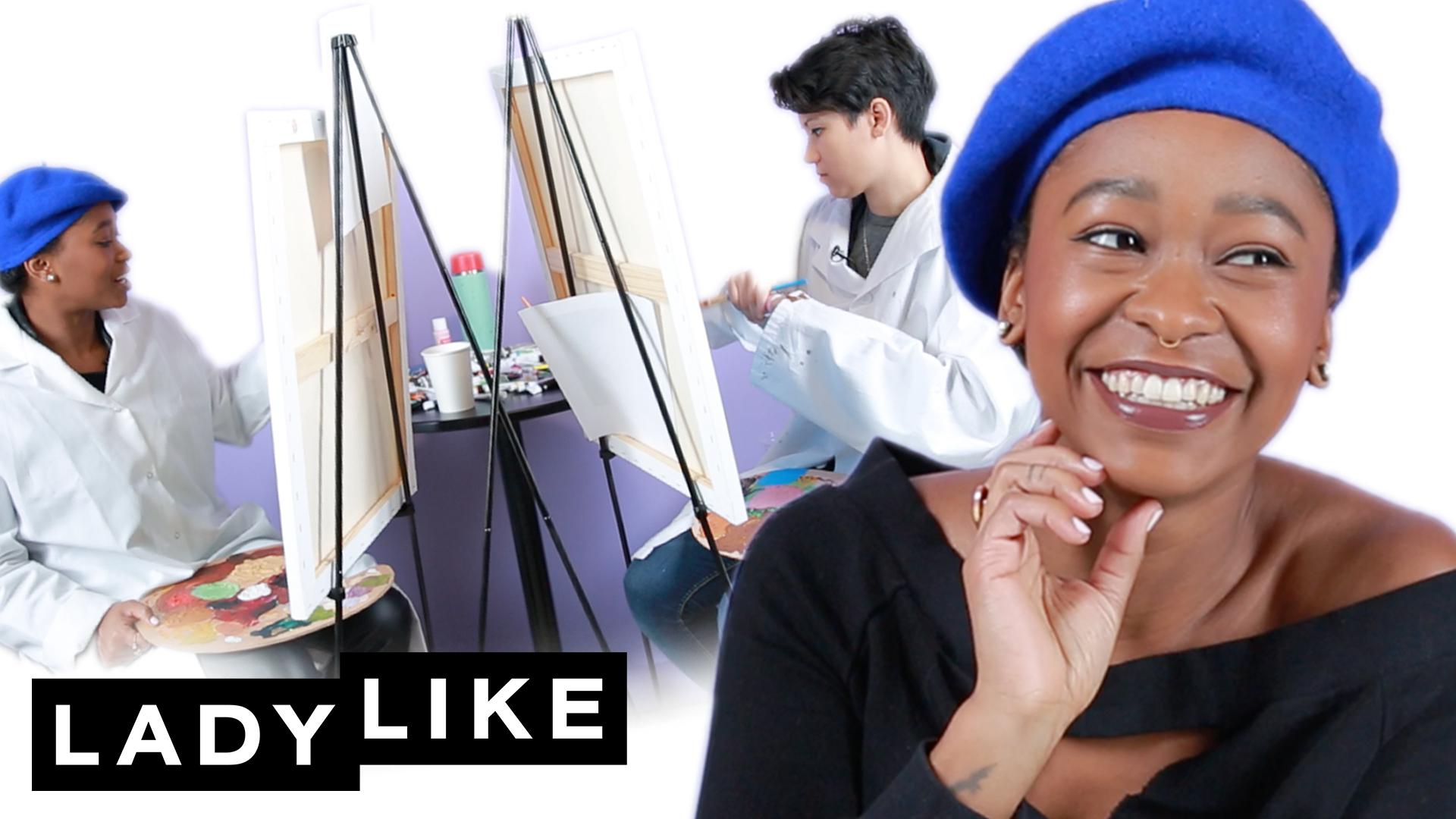 Jen And Freddie Paint Portraits Of Each Other • Ladylike