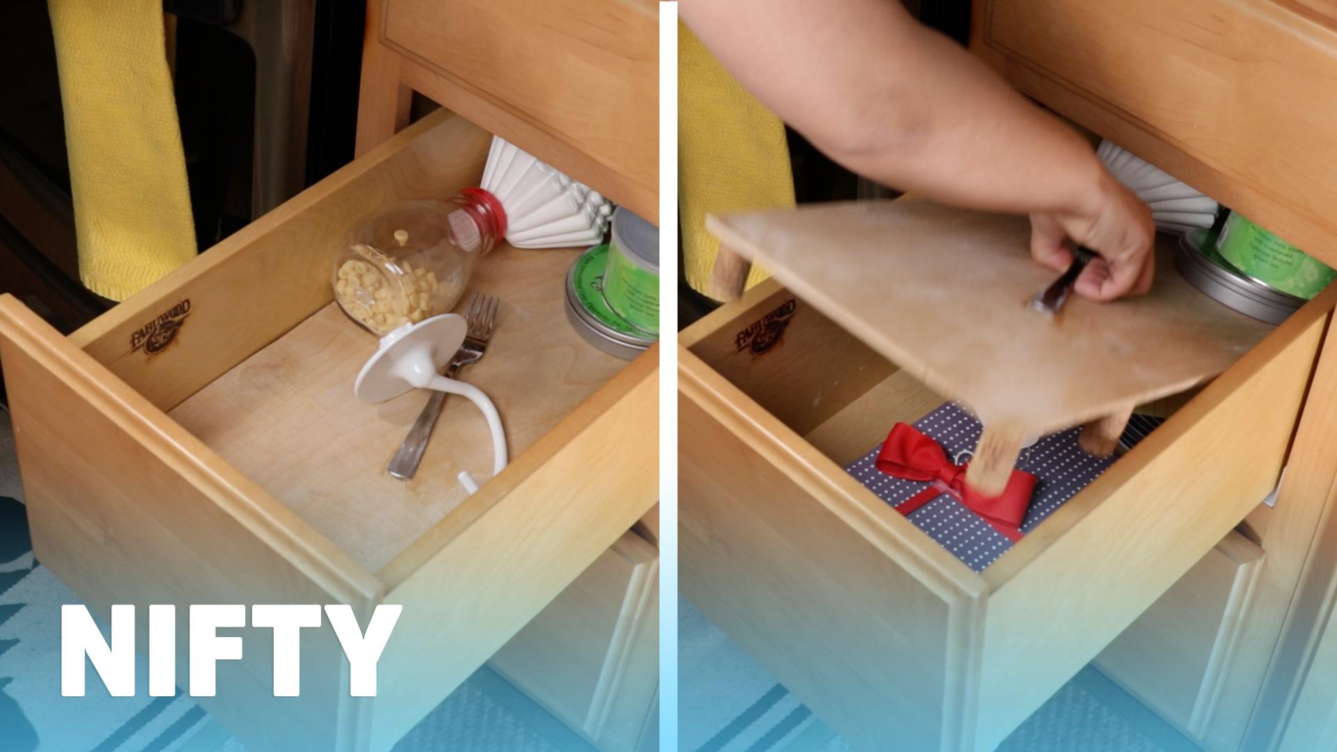 Easy False-Bottom Drawer