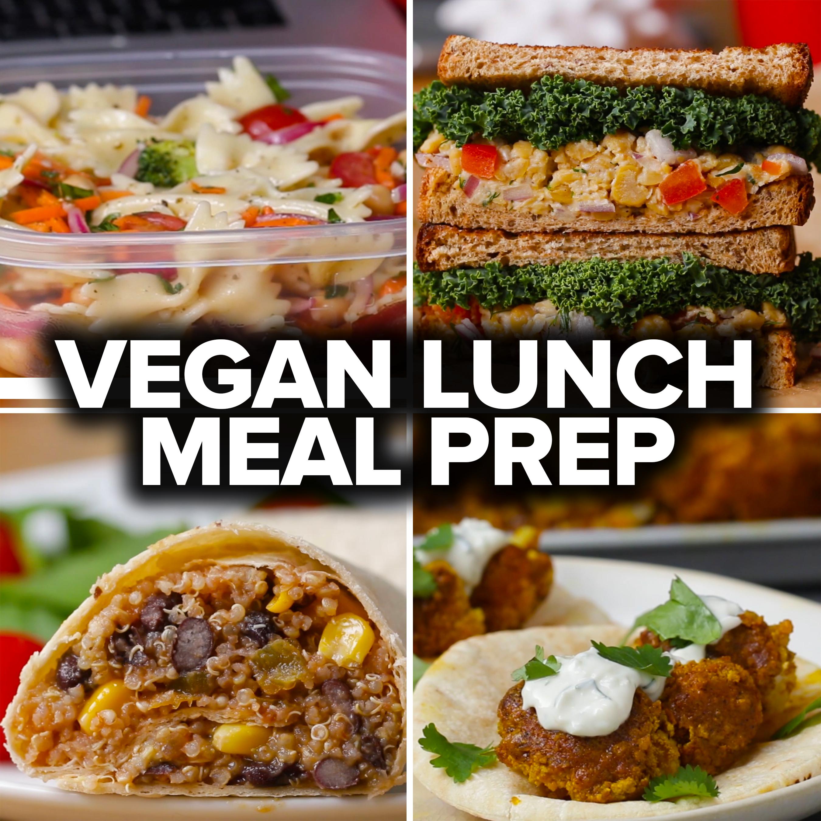6 Vegan Lunch Meal Preps Recipes